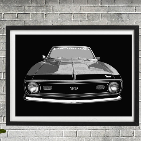 Muscle Car Print - Etsy