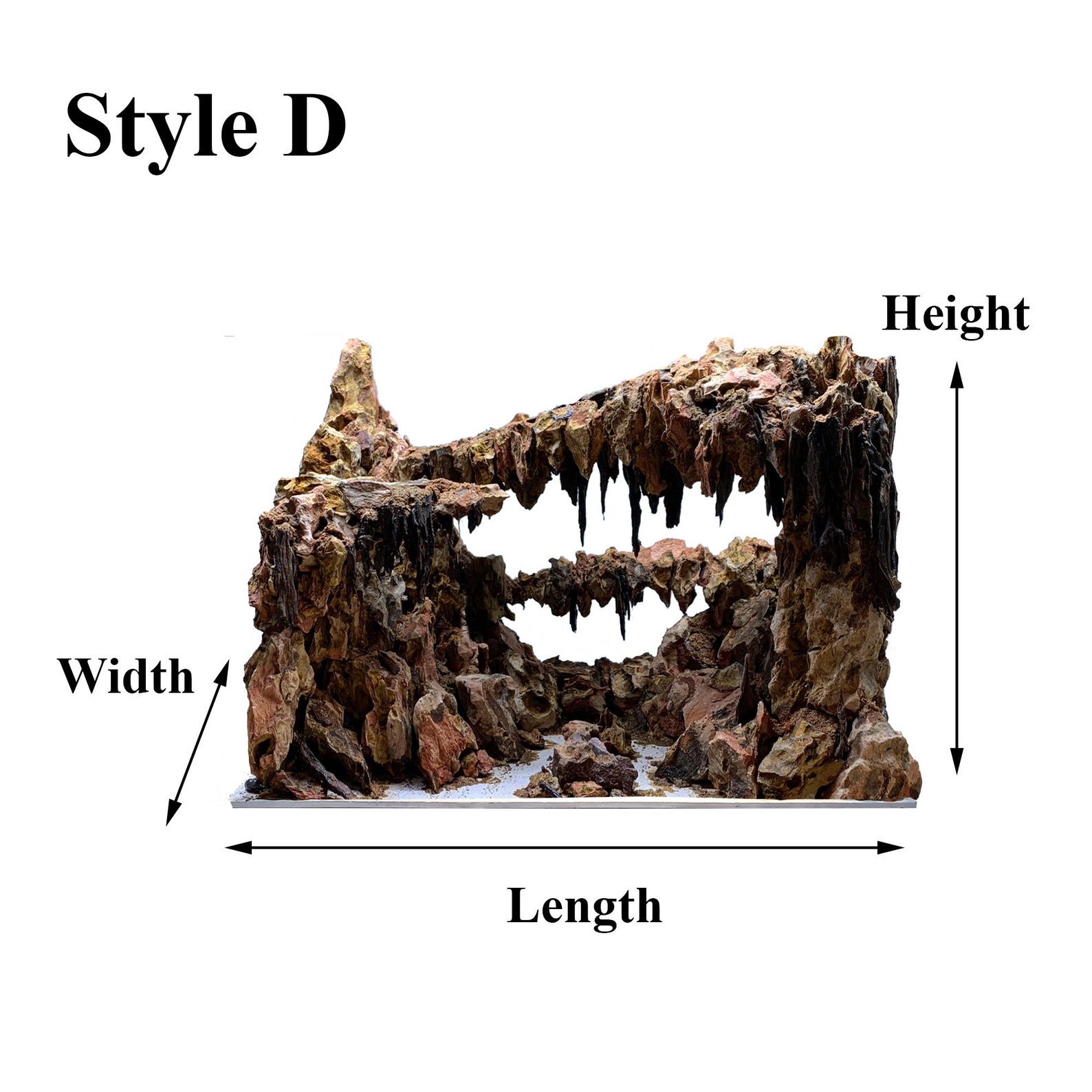 Dragon Stone Aquarium Aquascape Landscape Bonsai Fish Tank Decorations ...