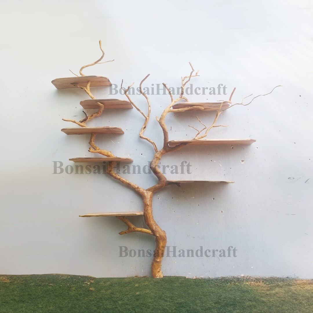 Tree Branch Shelf Wall Mounted Floating Bookshelf Tree Bookshelf Ive ...