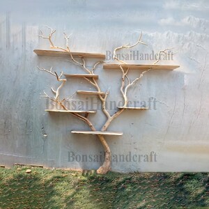 Tree Branch Shelves Live Edge Wall Mount Floating Bookshelf Tree ...