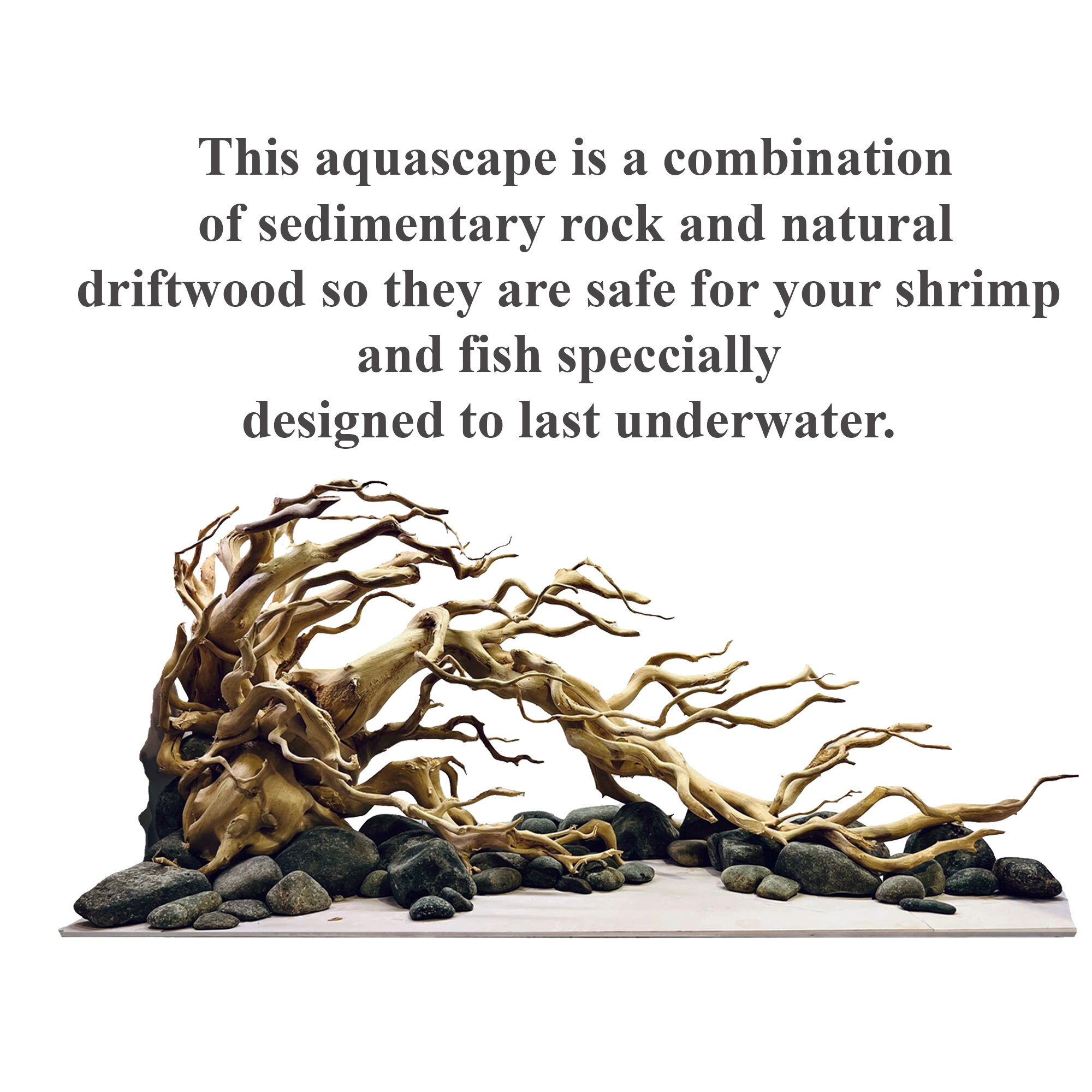 Drift Wood Bonsai Aquarium Rock Pebble Art Aquascape Real Driftwood ...