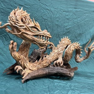 Dagon Statue Driftwood Art Aquarium Wood Bonsai Aquascape Hardscape ...