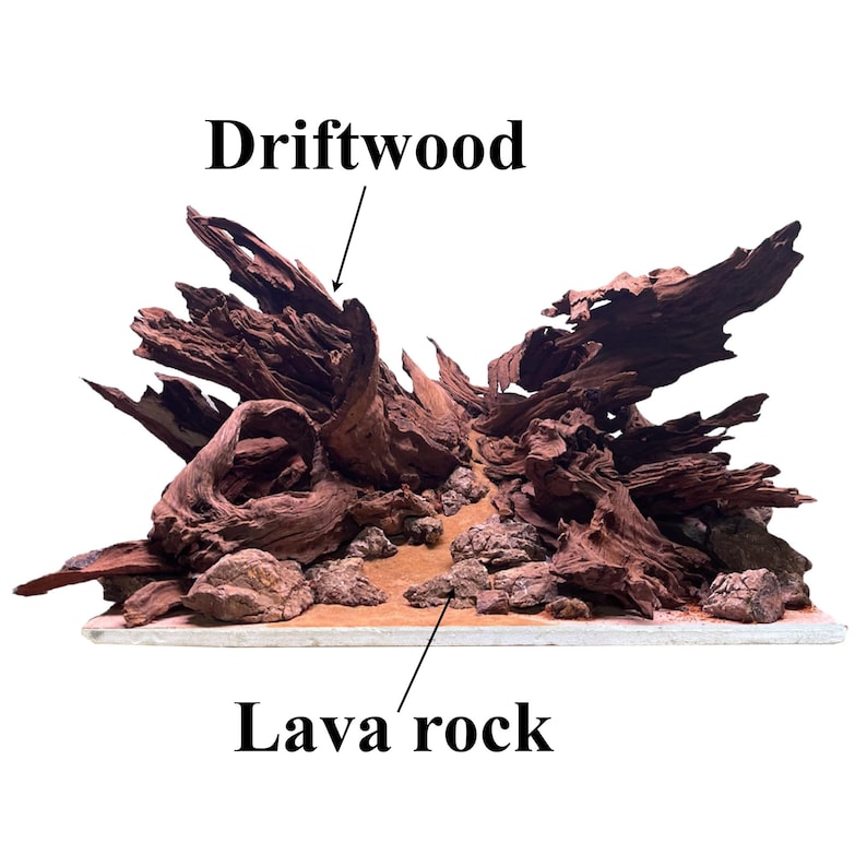 Black Lava Rock Aquarium Cave Drift Wood Bonzai Aquascape - Etsy