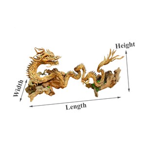 Drift Wood Dragon Statue Aquarium Driftwood Sculpture Fish Tank Decor ...