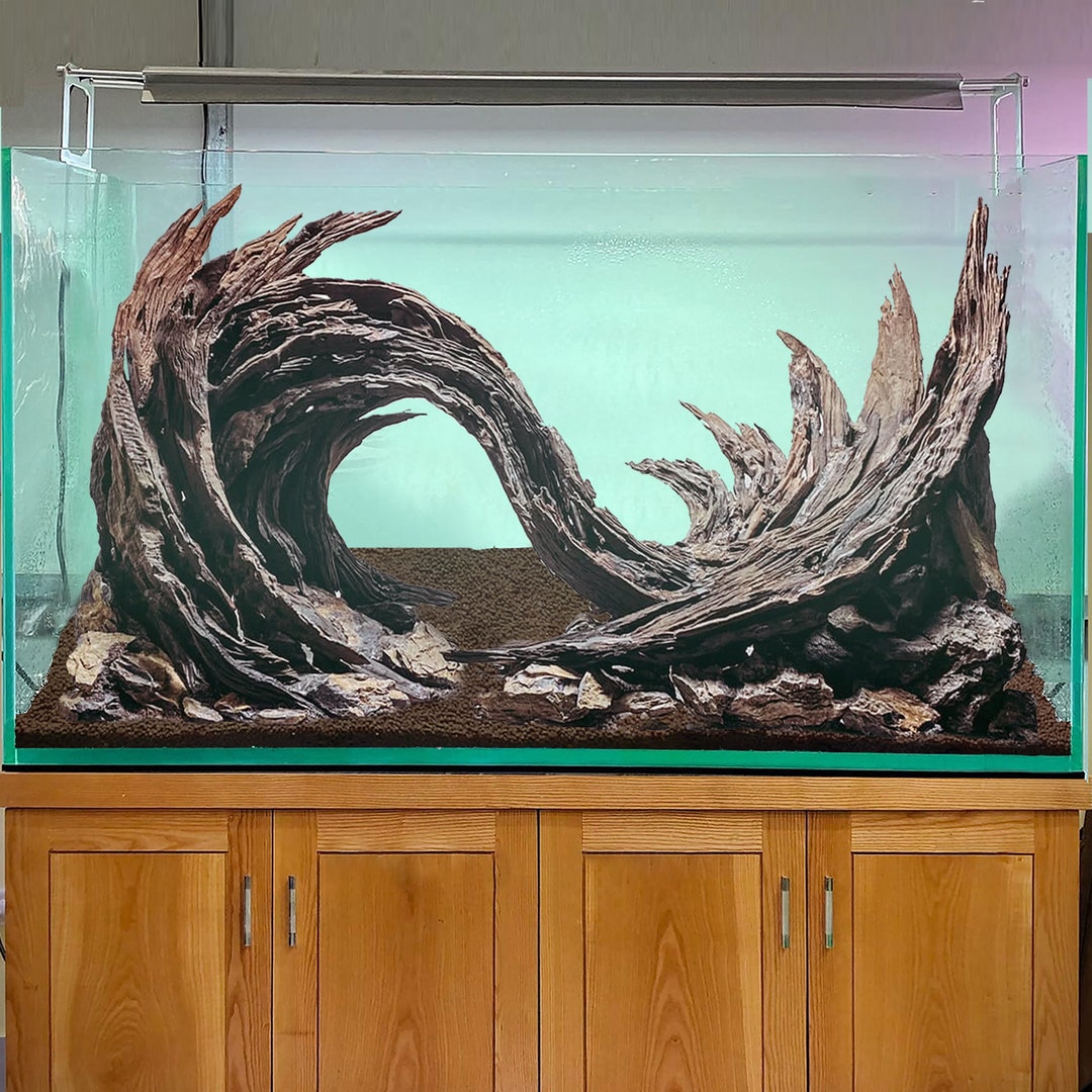Aquascape Driftwood Aquarium Rock Bonsai Drift Wood Freshwater Fish ...