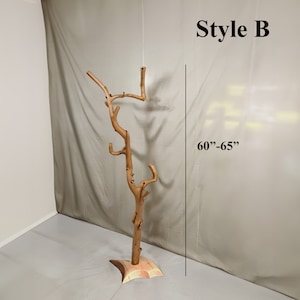 Tree Branch Free Standing Coat Rack Driftwood Hanging Clothes Rack ...
