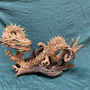 Dagon Statue Driftwood Art Aquarium Wood Bonsai Aquascape Hardscape ...