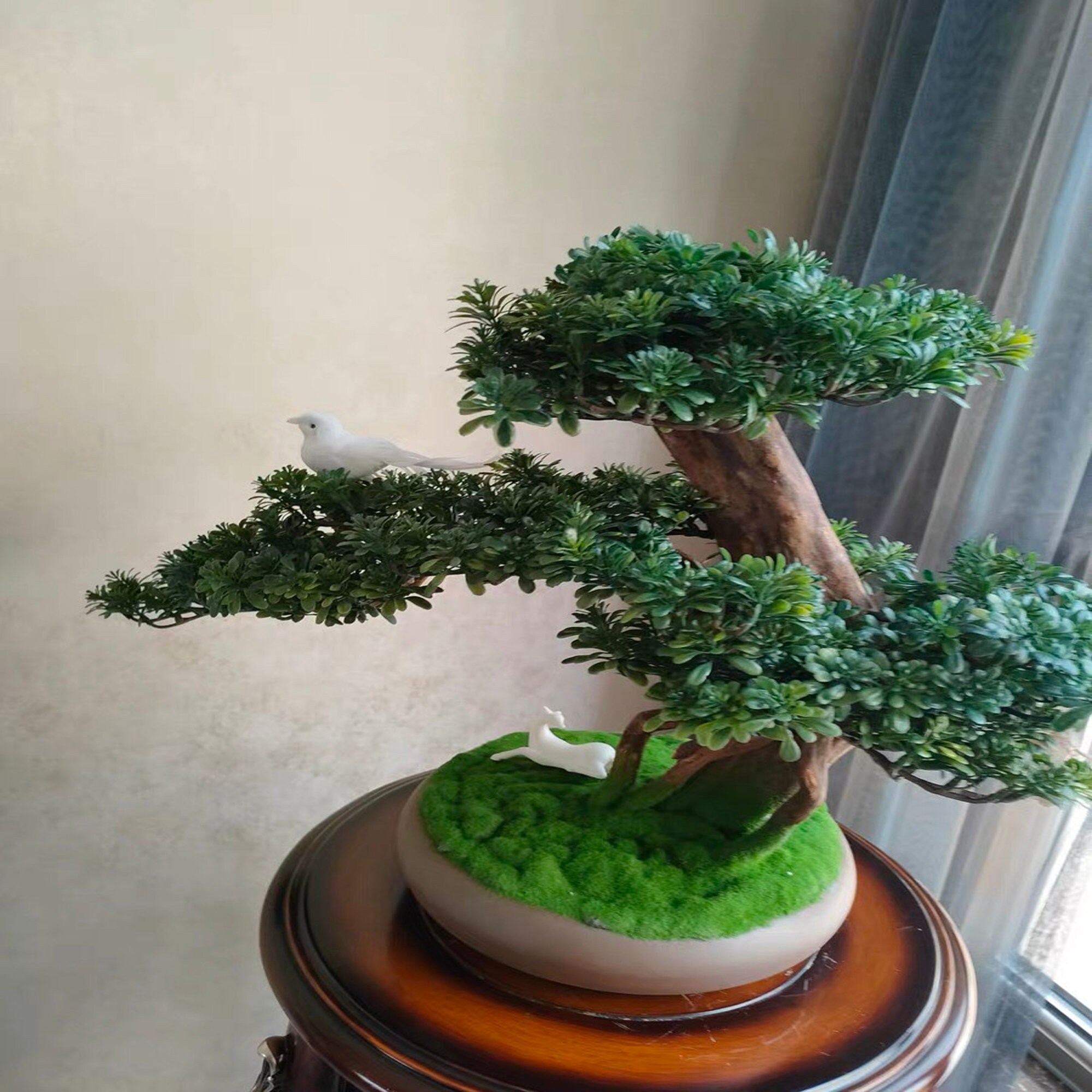 Drift Wood Bonsai Tree Artificial Plants Hand Made Desk Bonsai - Etsy