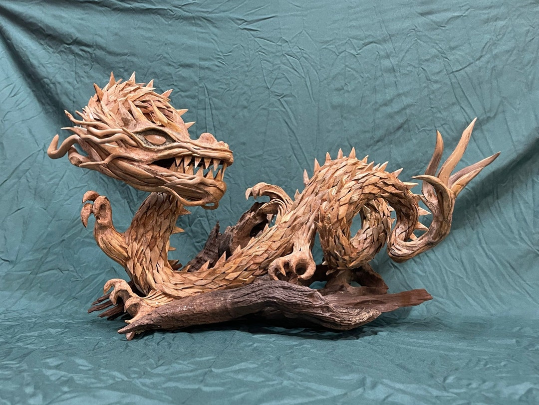 Dagon Statue Driftwood Art Aquarium Wood Bonsai Aquascape Hardscape ...