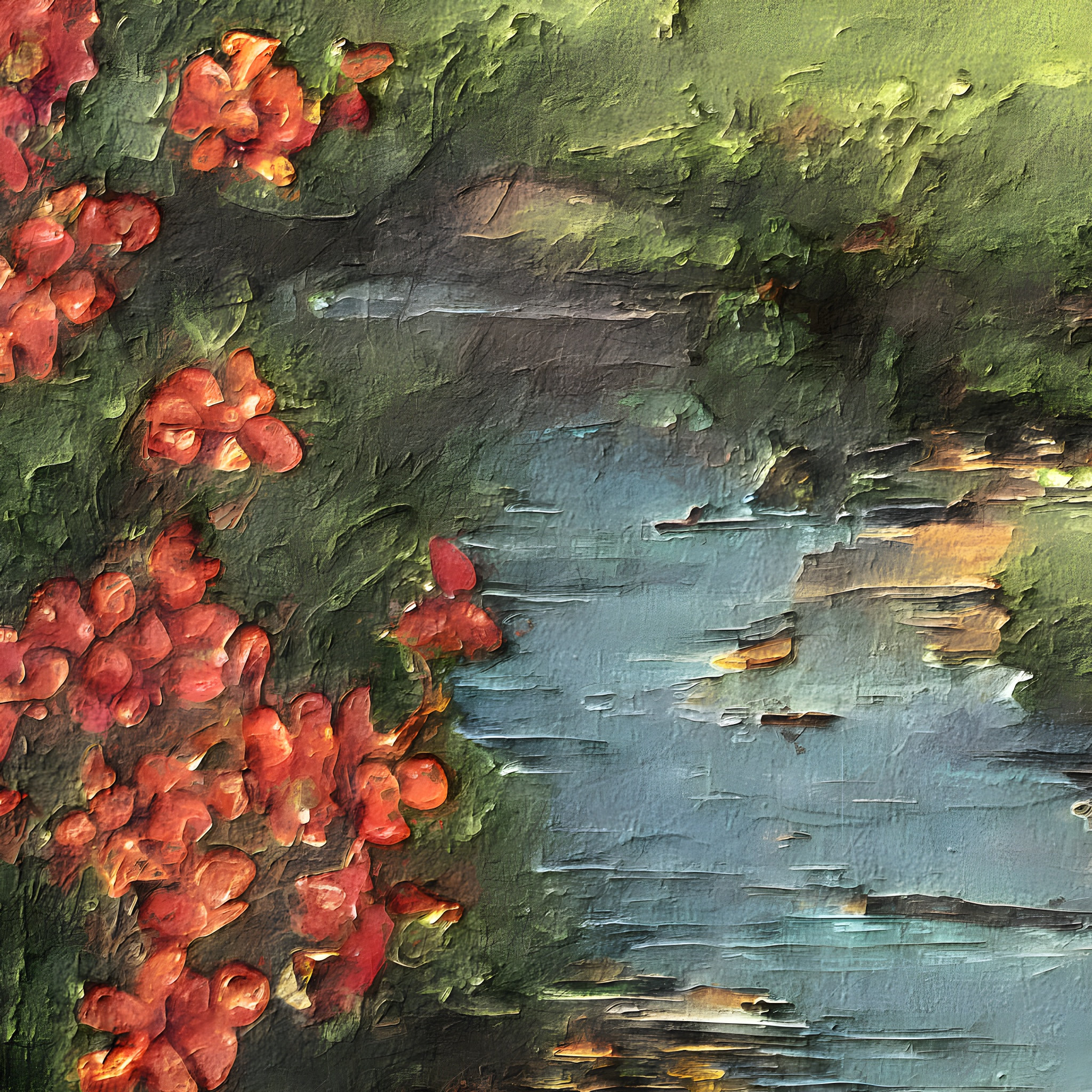 Quaint Life Cottage Core Oil Painting Digital Download - Etsy