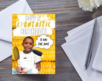 Corn Kid Birthday Card - Etsy