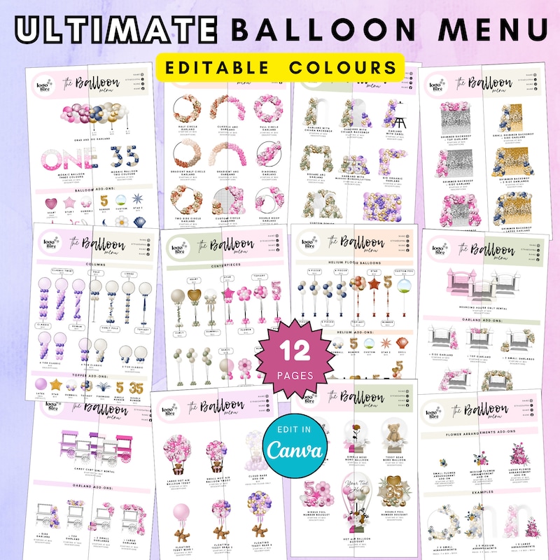Balloon Mockups Download - Etsy