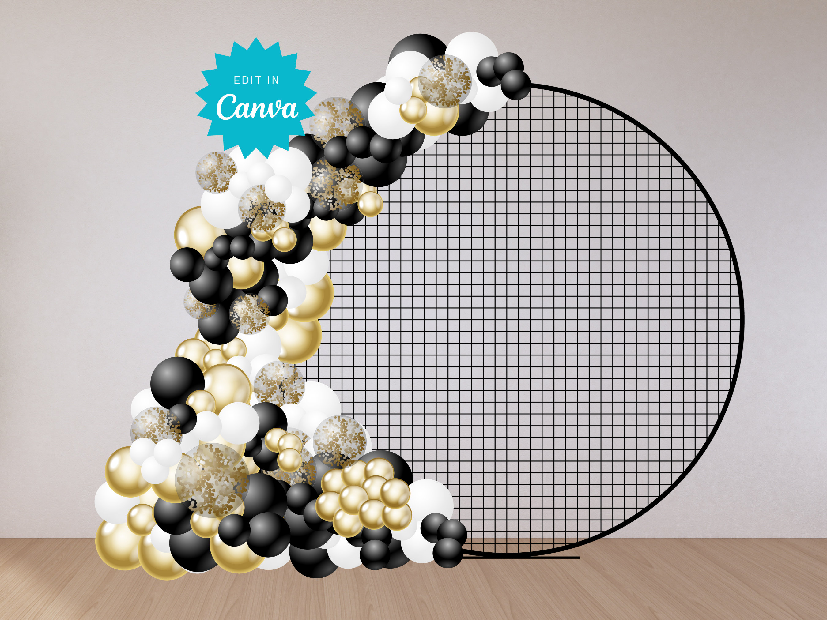 Balloon Clusters SVG Bundle Template Digital Editable - Etsy Canada