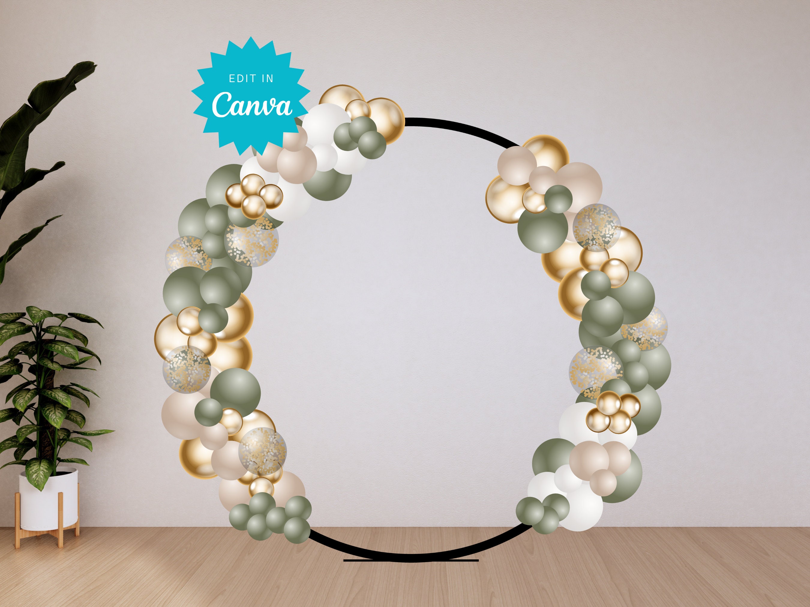 Balloon Clusters SVG Bundle Template Digital Editable - Etsy Canada