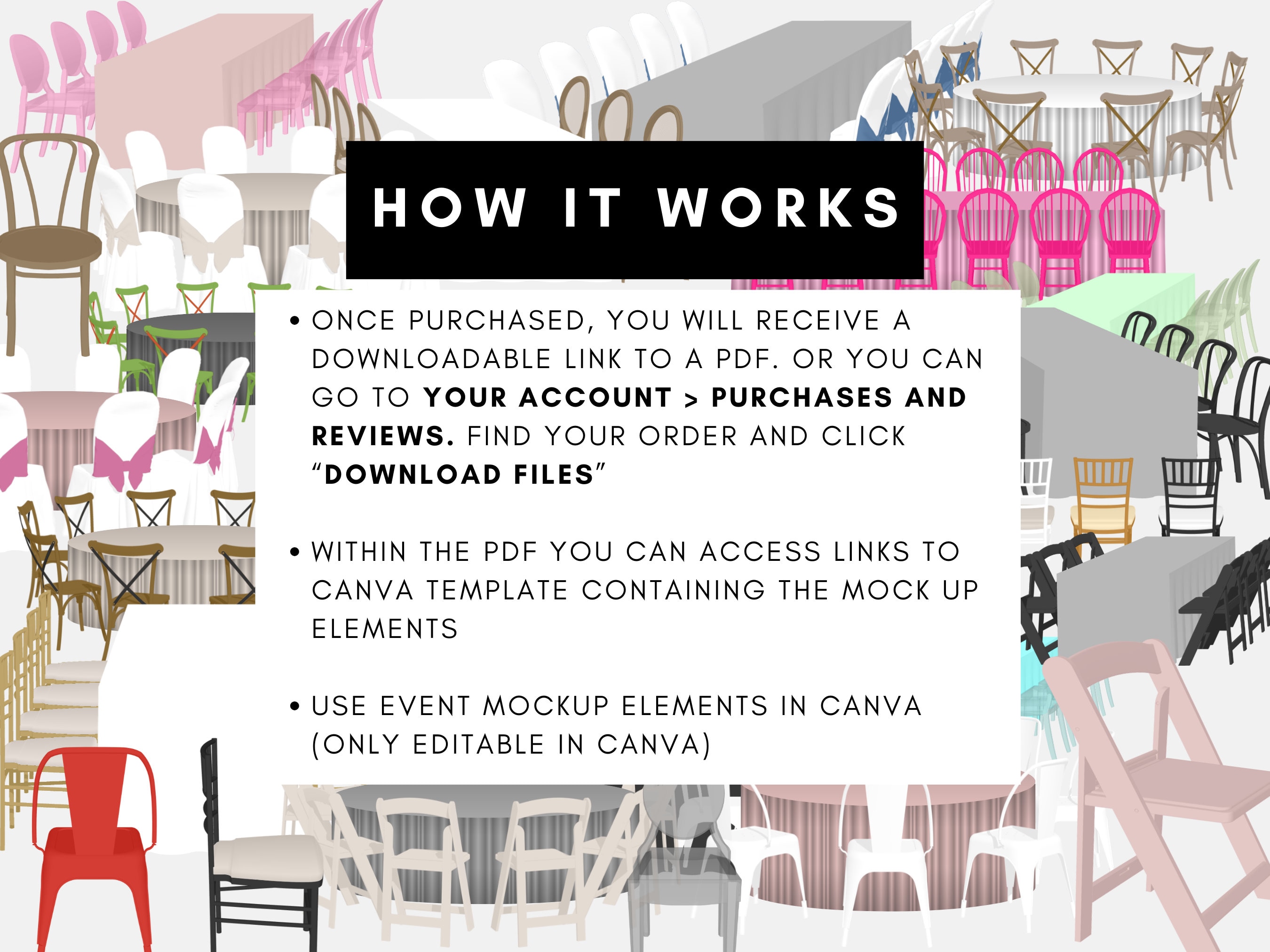 Event Seating Chart Template: Editable Colors for Canva (digital) - Etsy