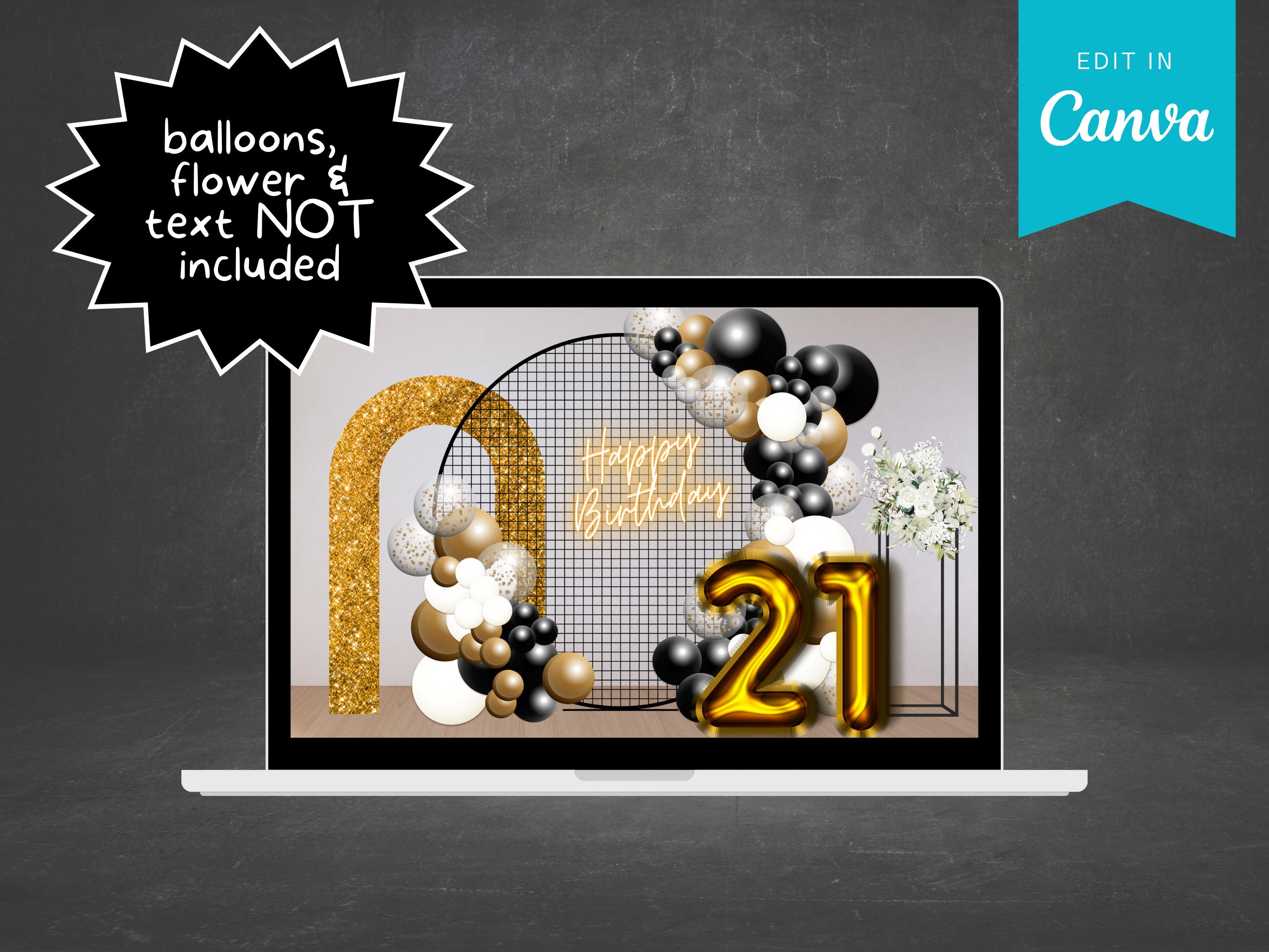 Event Backdrop Mockup Template: Wedding Decor, Moodboard (canva) - Etsy