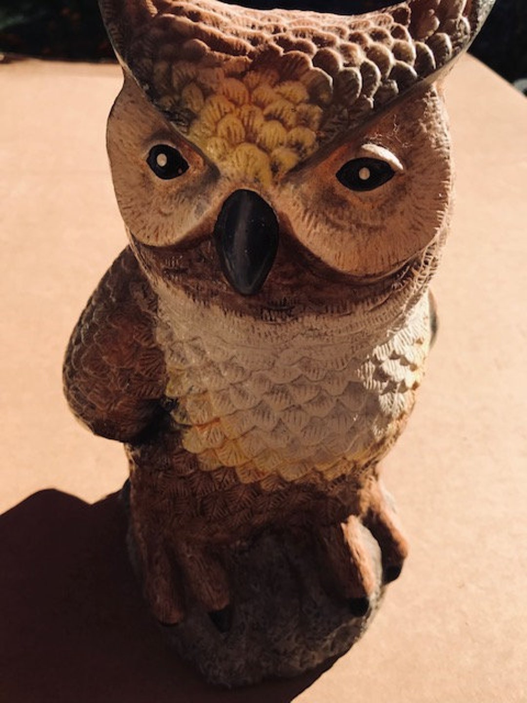 Large Terracotta Owl - Etsy