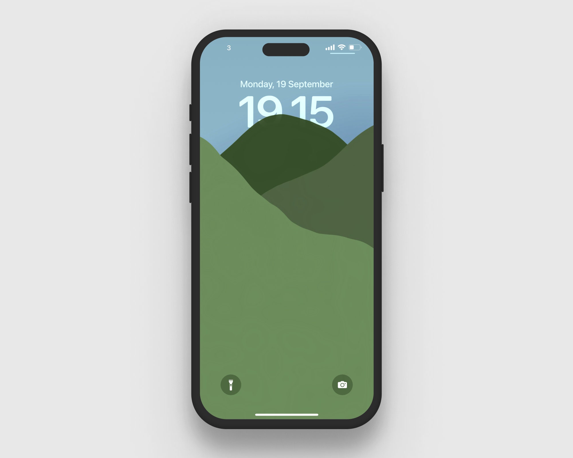 IPhone Depth Effect Wallpaper (minimalistic Mountains Art for Ios16) - Etsy