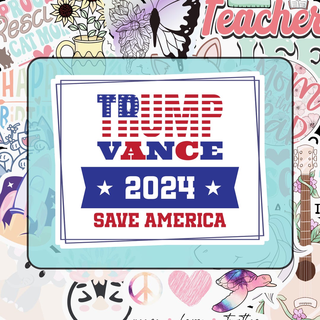 Trump 2024 Sticker, Trump Vance, Presidential Election, MAGA ...
