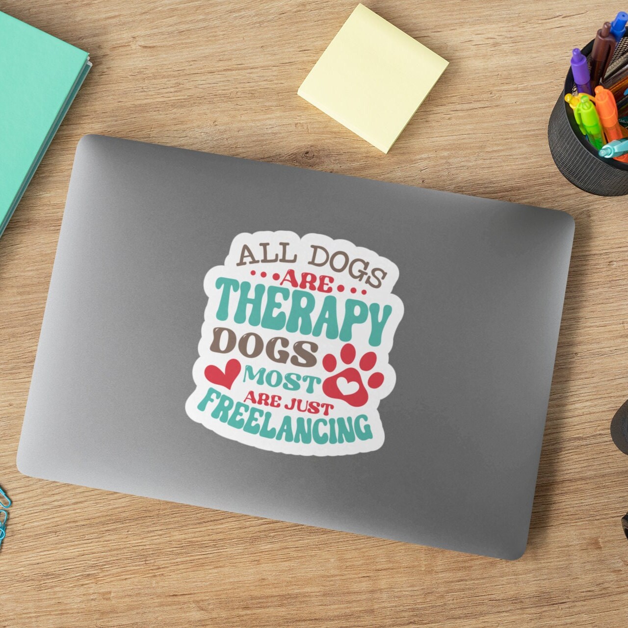 Sticker All Dogs Are Therapy Dogs Animal Rescue Dog Lover 3 - Etsy