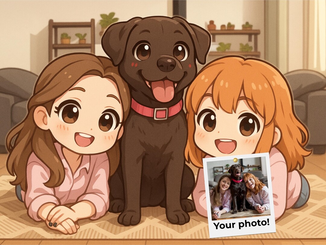 Chibi / Kawaii Portrait, Chibi Portrait, Personal Portrait, Custom ...