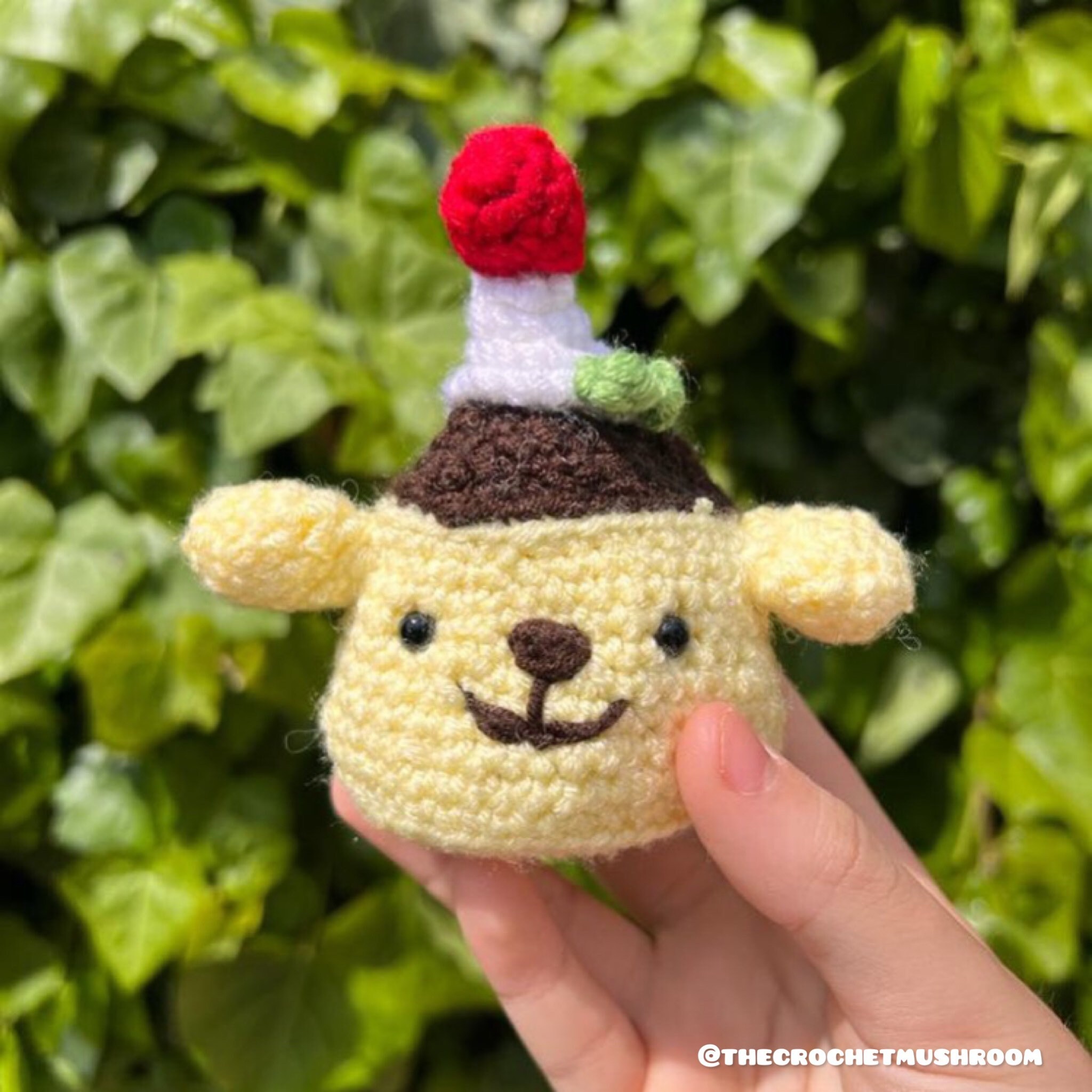 CROCHET PATTERN- Japanese Yellow Dog Character , Yellow Pudding Dog ...