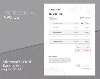 Microsoft Word Invoice - Etsy UK