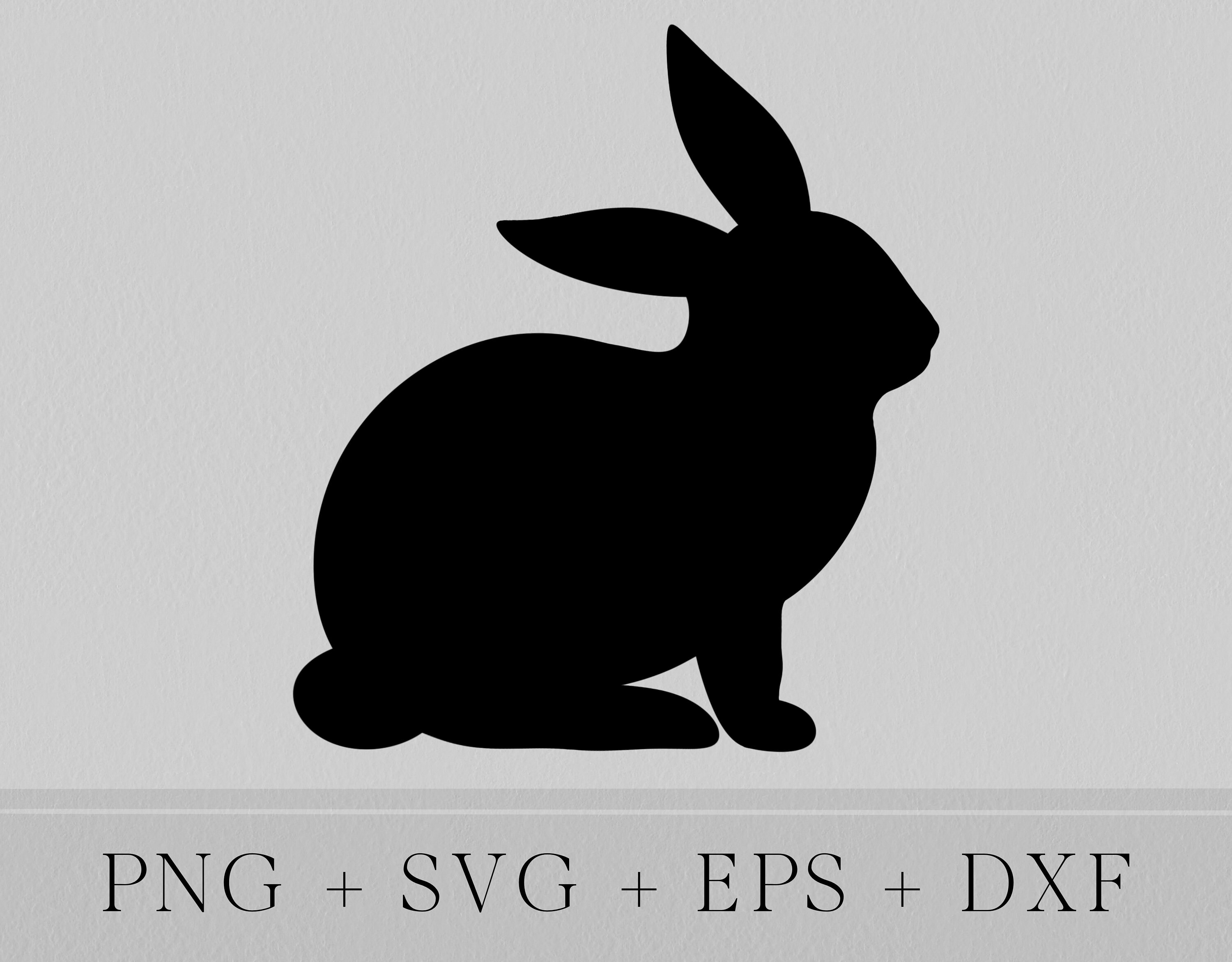 Bunny SVG Silhouette - Etsy