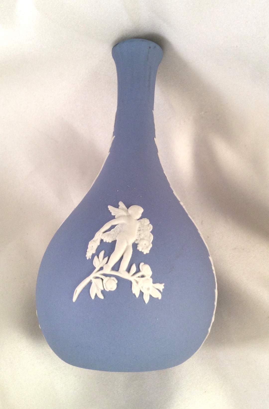 Vintage Wedgwood Blue White Jasperware Flower Vase Wedgewood Jasper ...