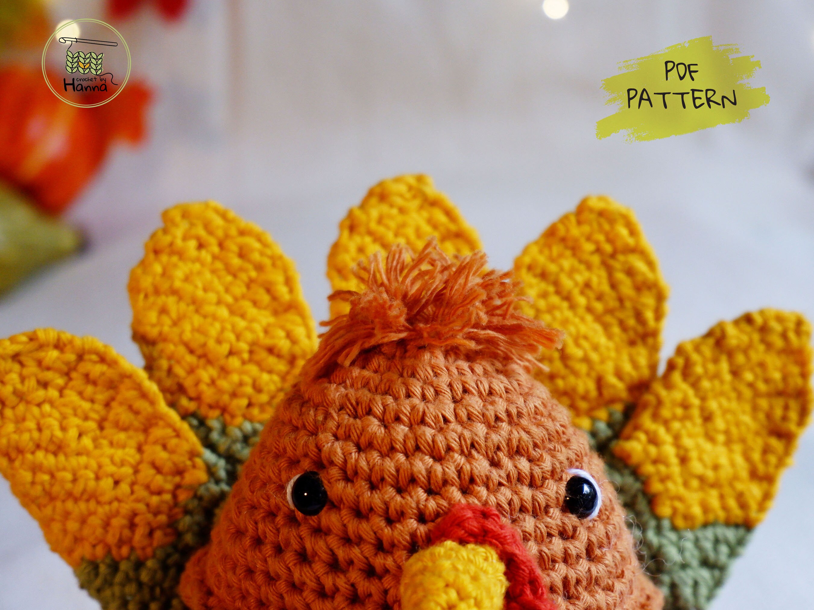 Crochet Pattern Chubby Turkey, Crochet Amigurumi, Chubby Pettingzoo ...