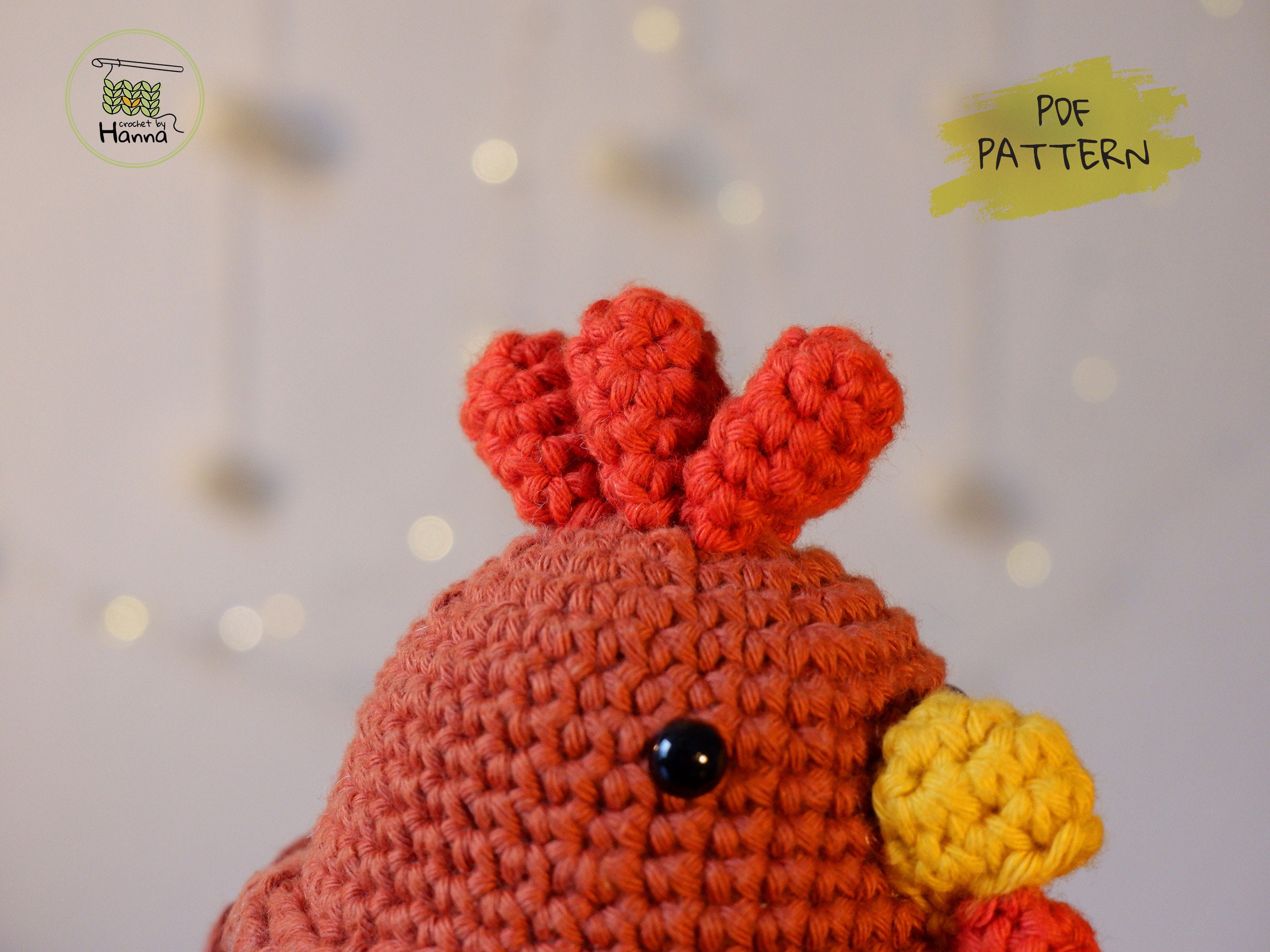 Crochet Pattern Chubby Chicken, Crochet Amigurumi, Chubby Pettingzoo ...