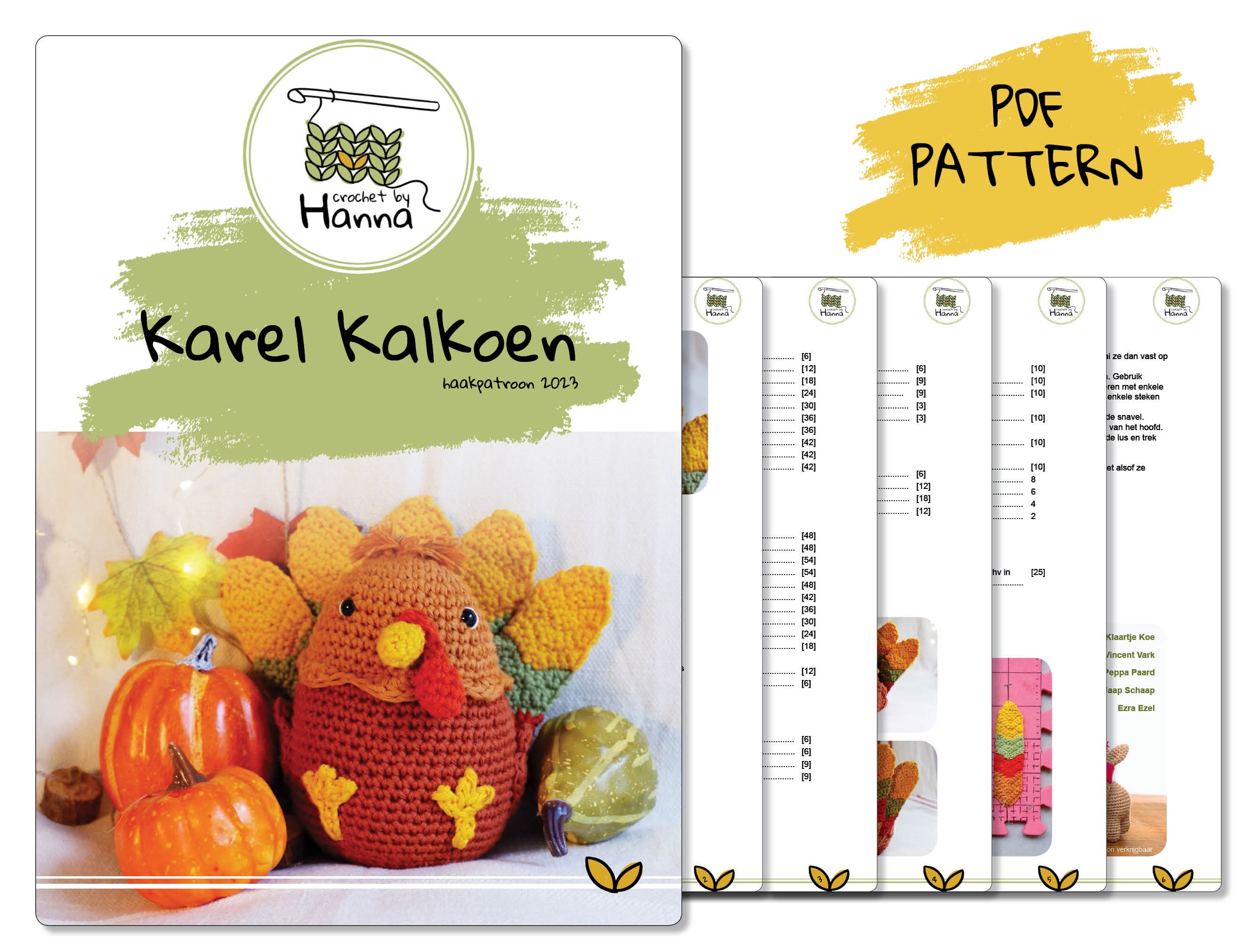 Crochet Pattern Chubby Turkey, Crochet Amigurumi, Chubby Pettingzoo ...