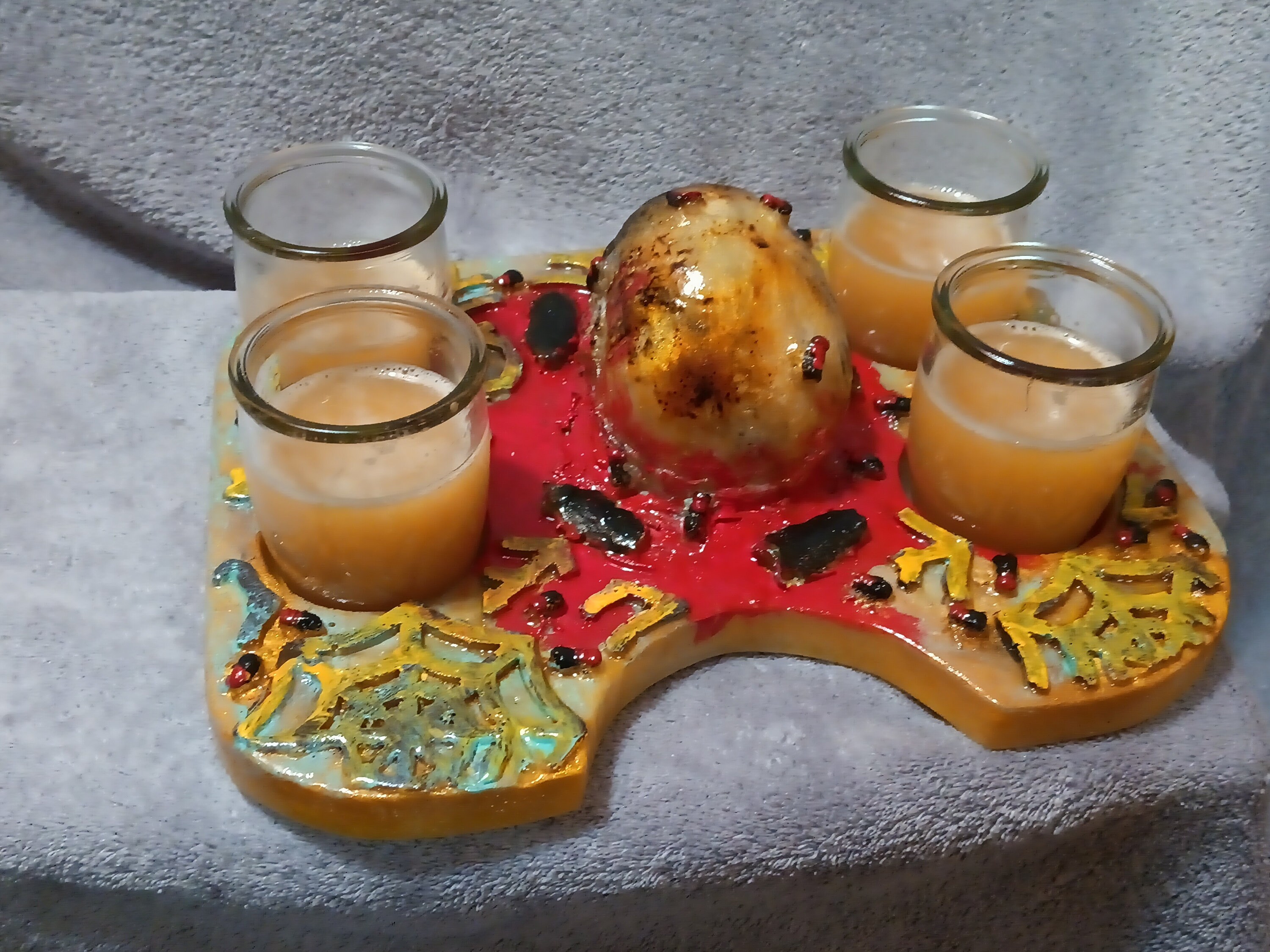 Skull Flight " Sad Face" Epoxy Beer Flight - Etsy