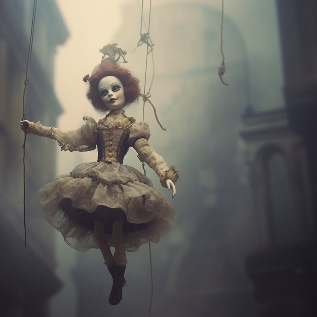 Creepy Clown Puppet Photography Wall Art Download Printable Vintage Art ...