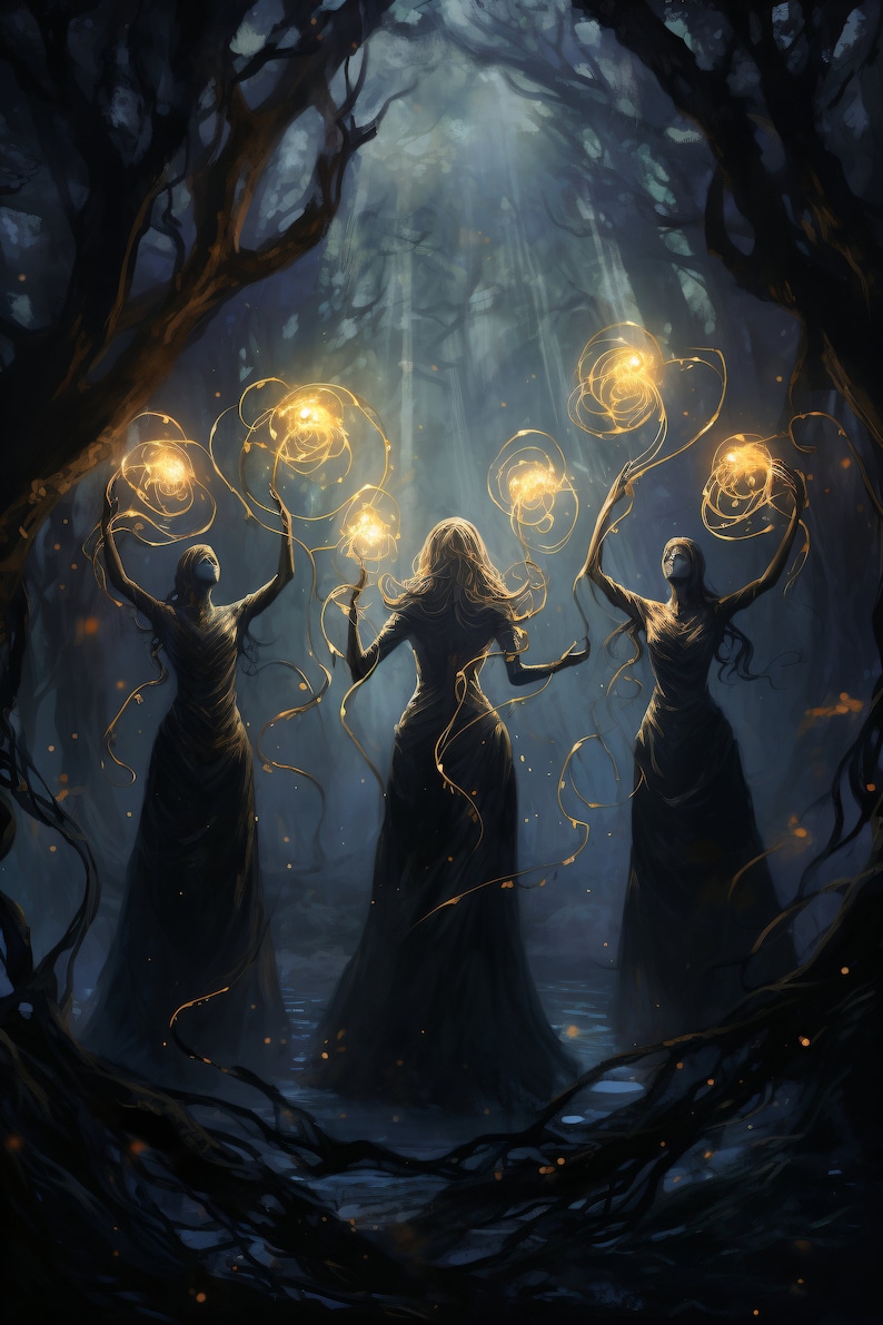 Coven of Dancing Forest Witches Download Printable Wall Art - Etsy