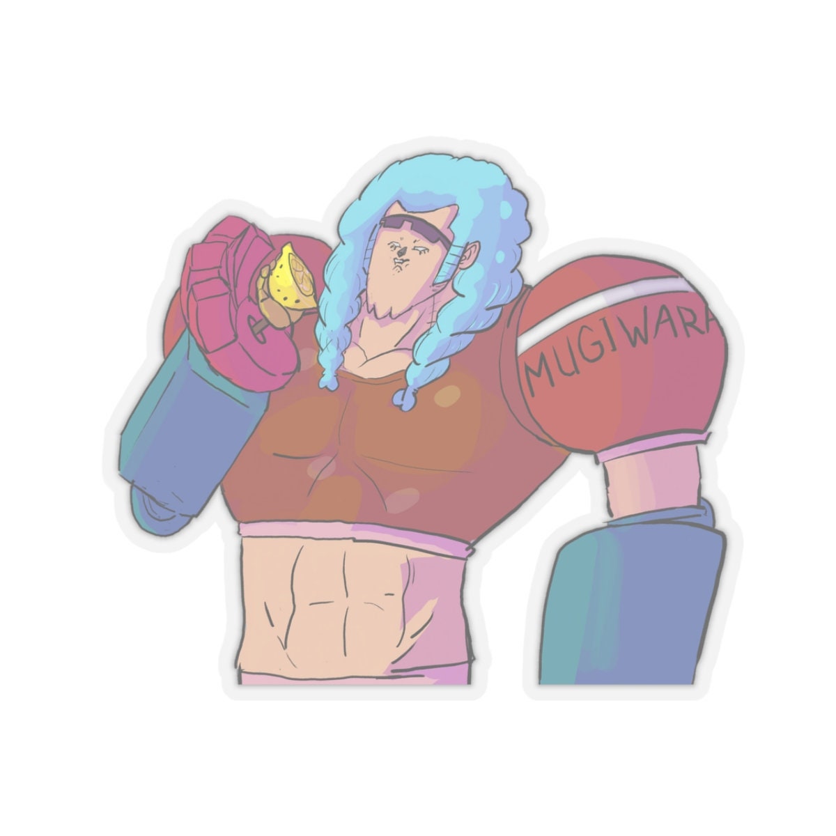 One Piece Franky Lemon Sticker - Etsy