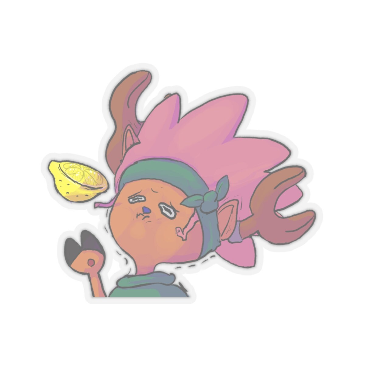 One Piece Tony Tony Chopper Lemon Sticker - Etsy