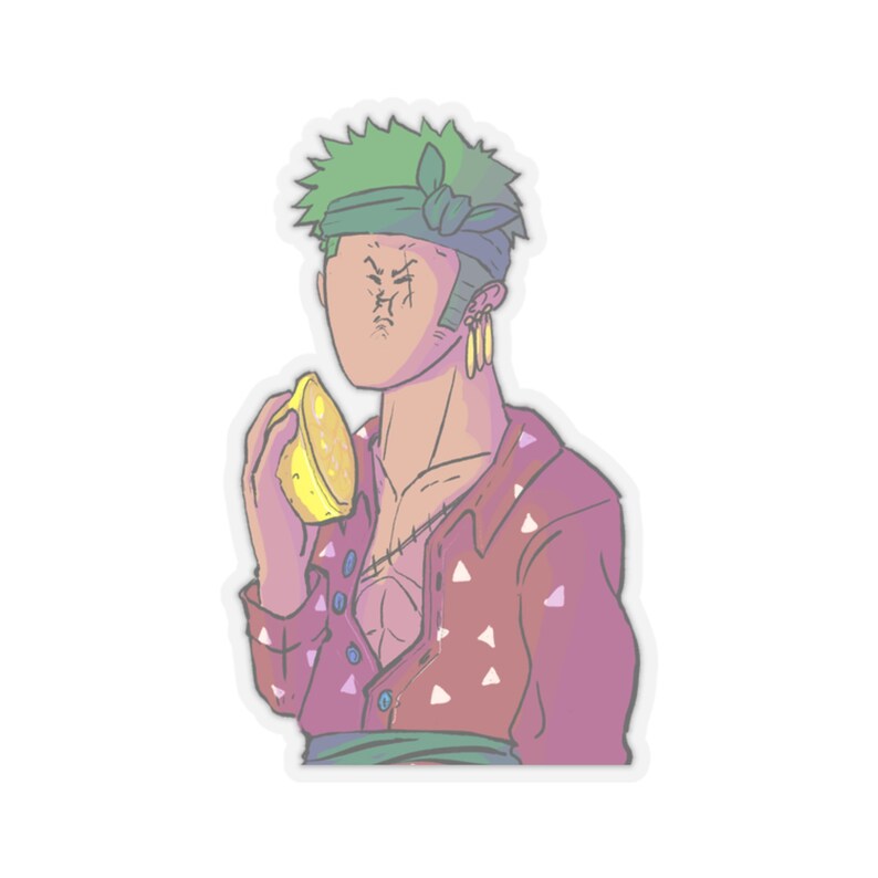 One Piece | Roronoa Zoro Lemon Sticker - Etsy
