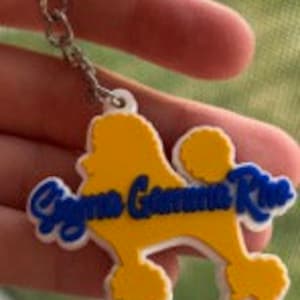 EXCLUSIVE Sigma Gamma Rho Poodle Keychain. Created by ...