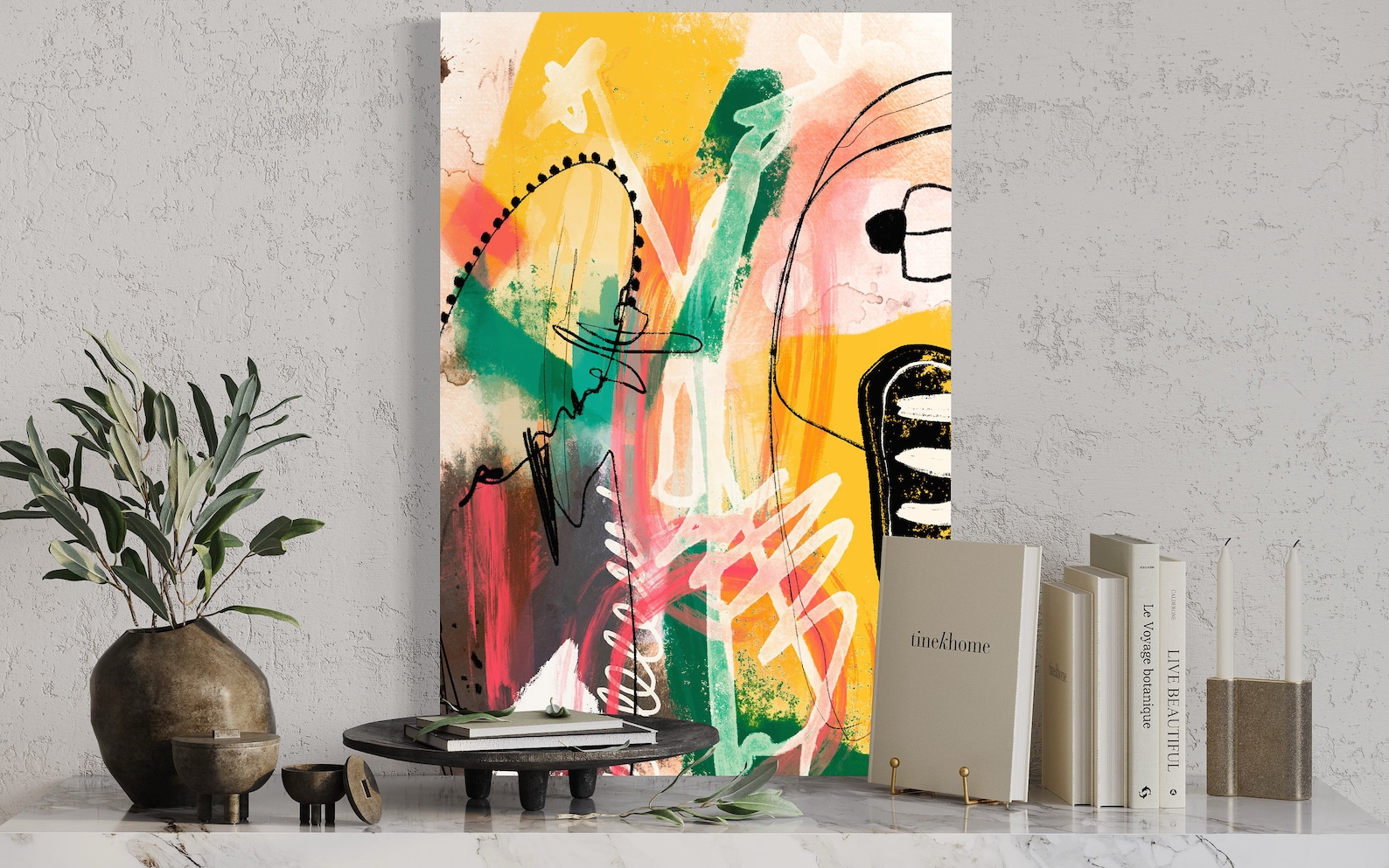 Funky Wall Art, Modern Abstract Print, Funky Decor, Printable Funky ...