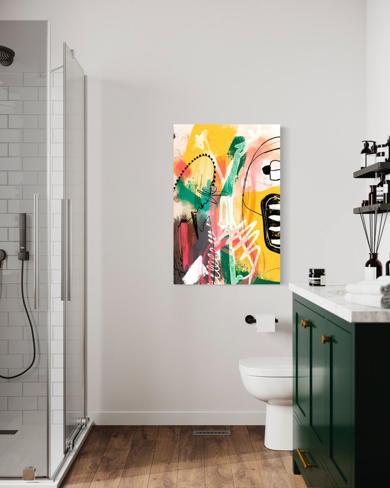 Funky Wall Art, Modern Abstract Print, Funky Decor, Printable Funky ...