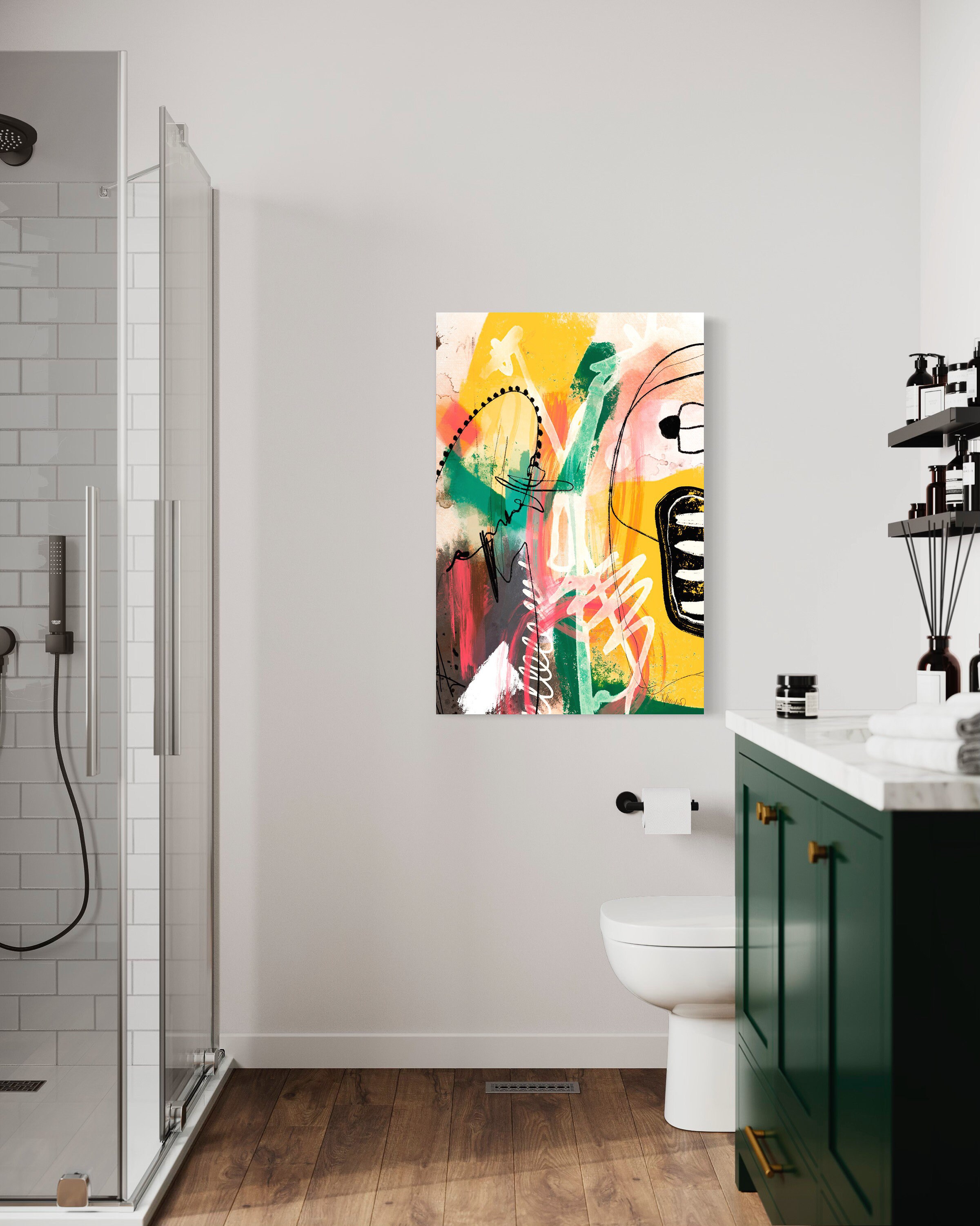 Funky Wall Art, Modern Abstract Print, Funky Decor, Printable Funky ...