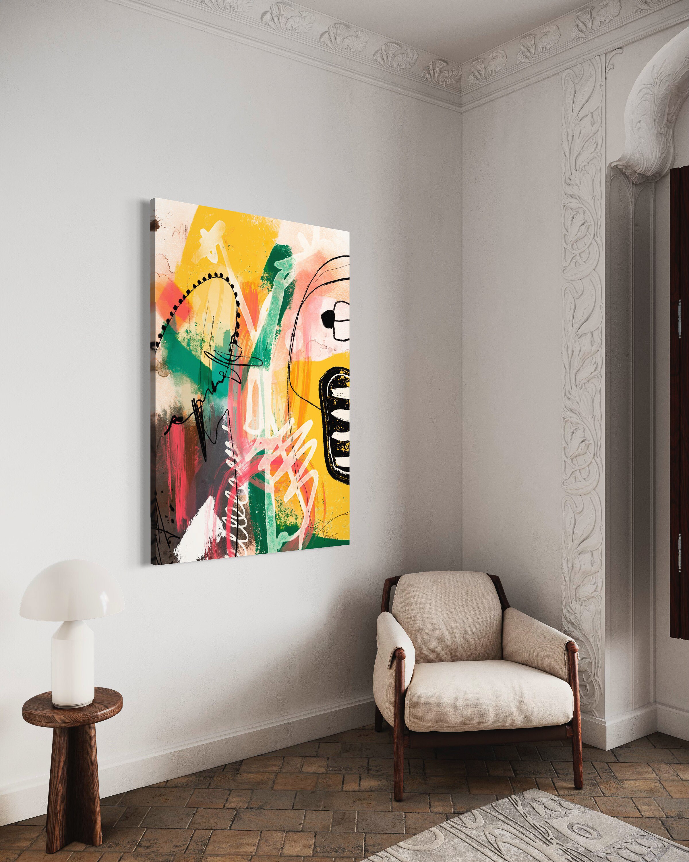 Funky Wall Art, Modern Abstract Print, Funky Decor, Printable Funky ...