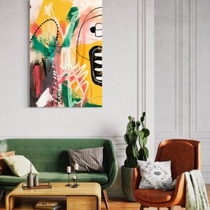 Funky Wall Art, Modern Abstract Print, Funky Decor, Printable Funky ...
