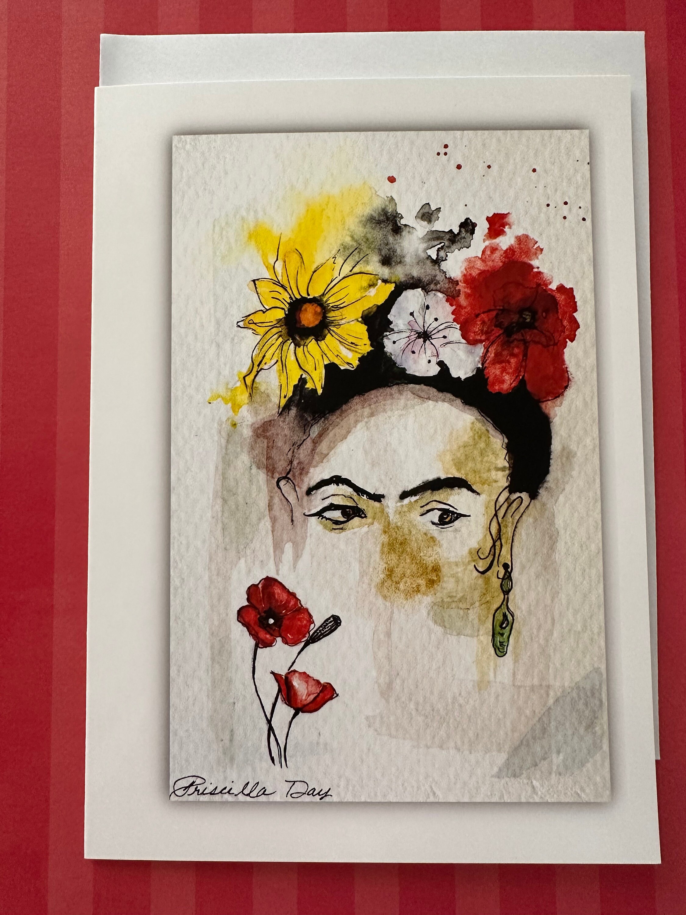 FRIDA KAHLO Blank Cards Set of 2 5 X 7 Cards - Etsy