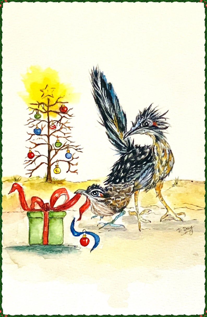 Pack of 7 Fun-loving ROADRUNNER Christmas Cards 5 X 7 Cards - Etsy