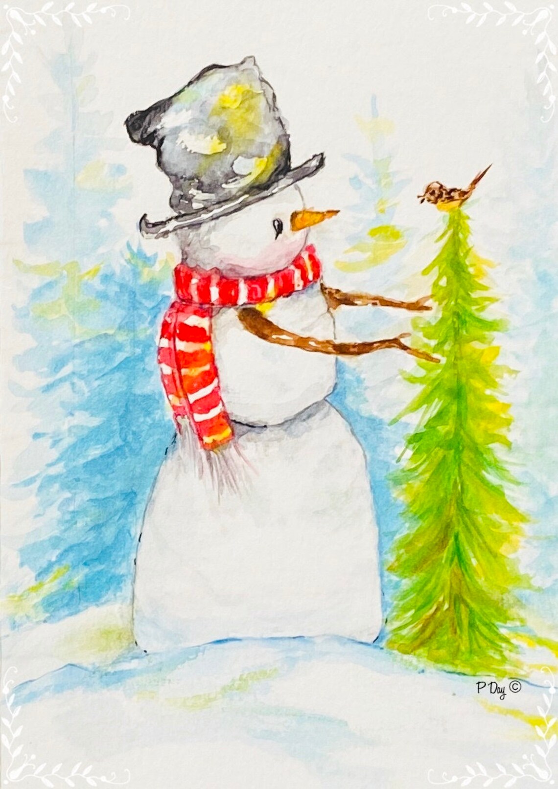 Pack of 7 Holiday SNOWMAN Christmas Cards (5” X 7” Cards) - Etsy