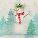 Pack of 7 Holiday SNOWMAN Christmas Cards (5” X 7” Cards) - Etsy