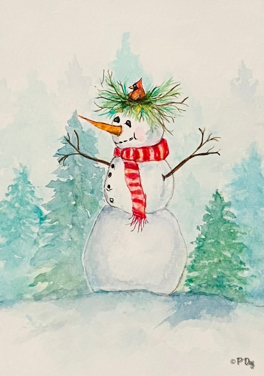 Pack of 7 Holiday SNOWMAN Christmas Cards (5” X 7” Cards) - Etsy