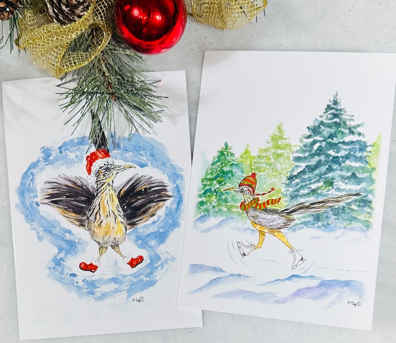 Pack of 7 Fun-loving ROADRUNNER Christmas Cards 5 X 7 Cards - Etsy